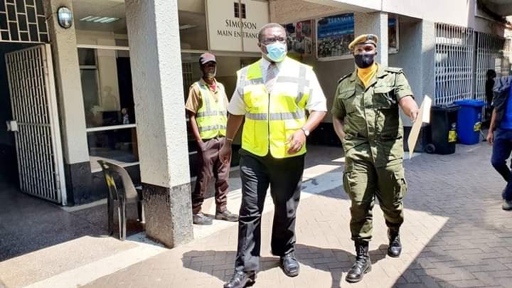 Police with media socialite Simon Chitanbala Mwewa at Central Police ...