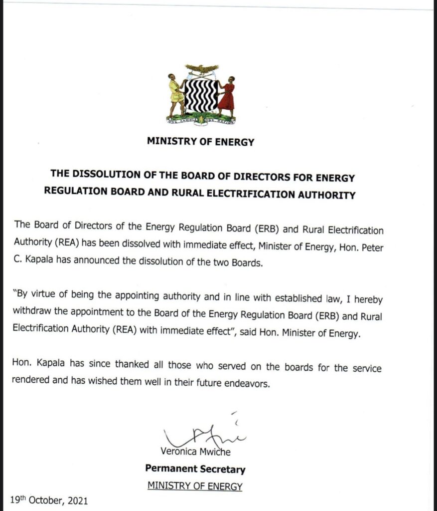 Energy Regulation Board (ERB) and Rural Elections Authority (REA ...