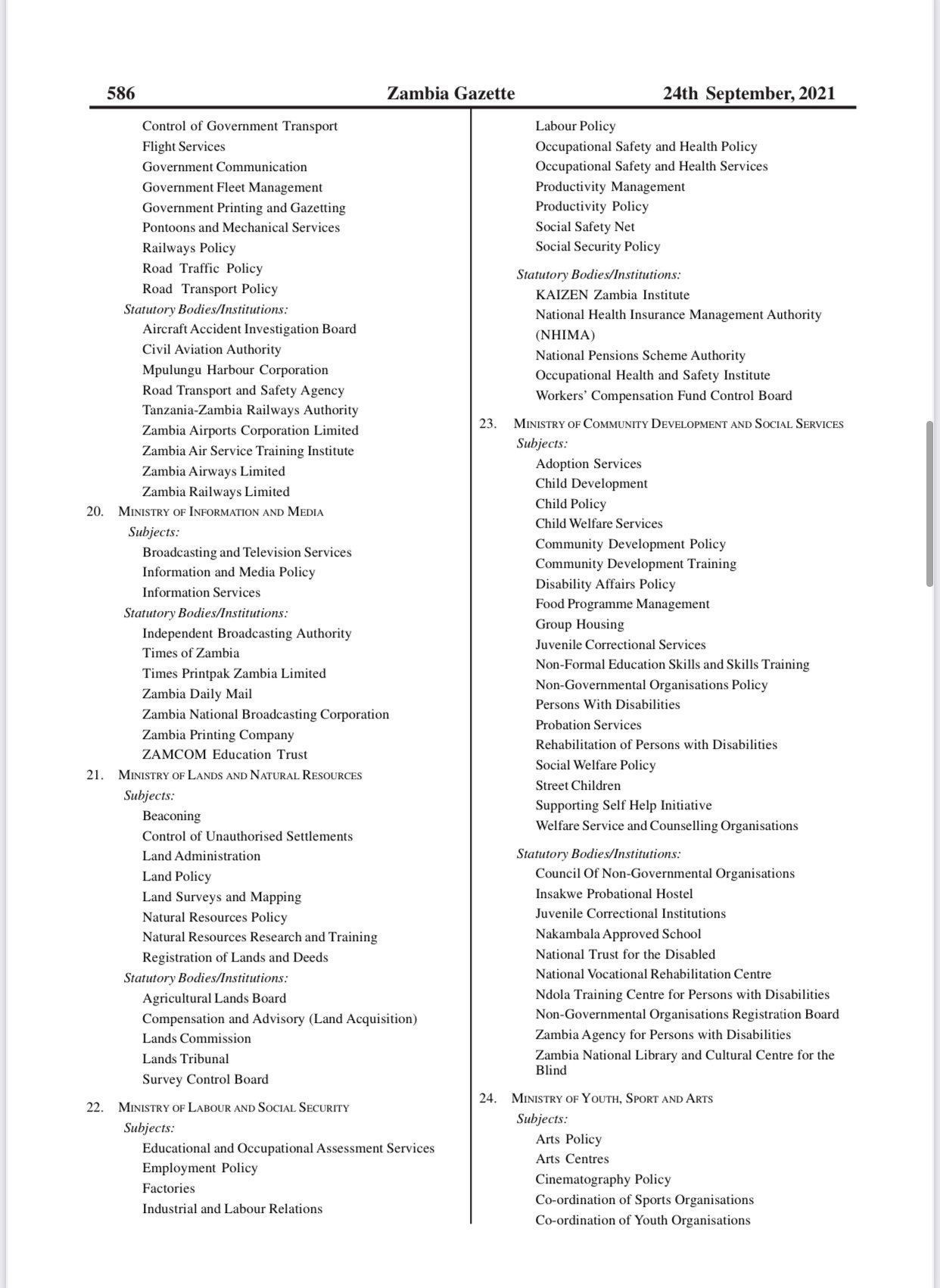 SO THIS IS GAZETTE NOTICE NO 1123 OF 2021 WHICH HAS INDICATED THAT THE ...