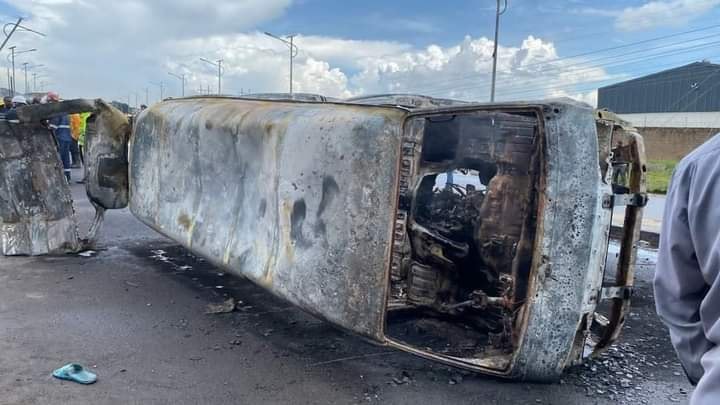 Four scorched as Zim tanker burns to ashes – Daily Nation